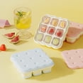 mdesiwst Biscuit-Shaped Ice Cube Tray with Lid Silicone Ice Mold for ...