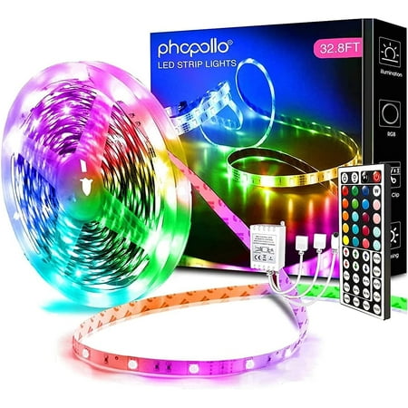 Led Lights 65.6ft Long Led Strip Lights for Bedroom Color Changing ...