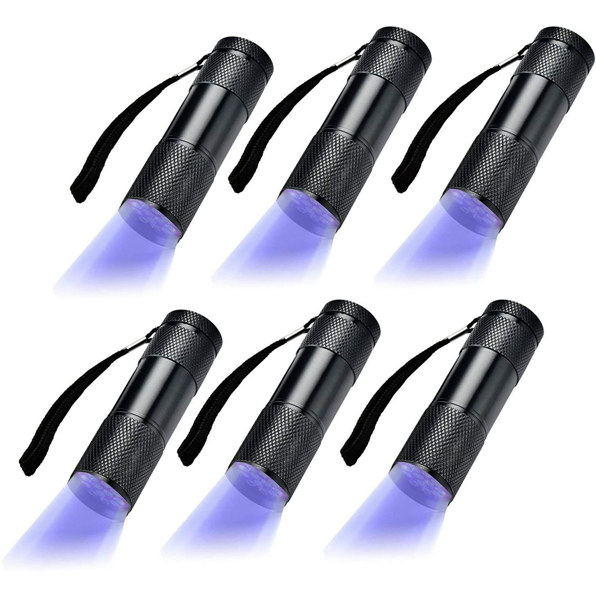 Click here for Hesignd 6 Pack Uv Ultra Violet Blacklight 9 Led Fl... prices