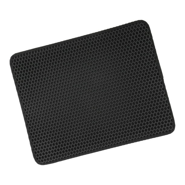 Cat Litter Mat, Leather Edges Litter Catcher Pad Household With Black ...