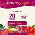 Celestial Seasonings Raspberry Zinger Caffeine-Free Herbal Tea Bags, 20 ...