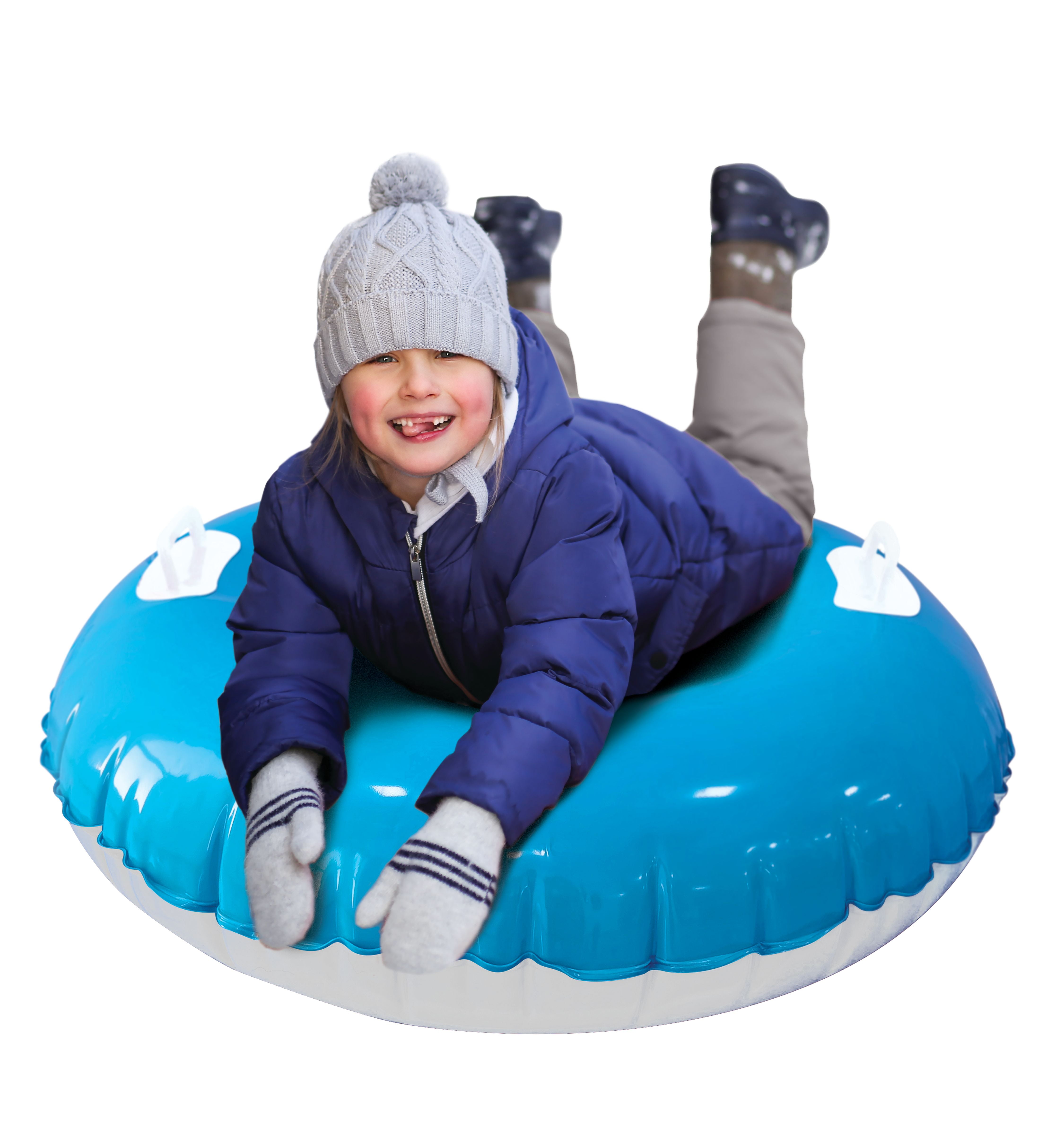 Inflatable Blue Snow Tube Sleds, Vinyl, Children's Winter Accessories ...