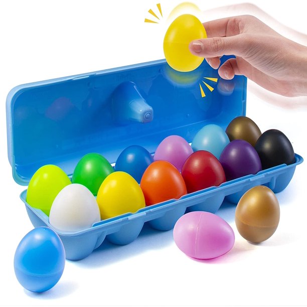 KSCD 12 Maracas Egg Shakers Musical Percussion Toy - 12 Color Plastic ...