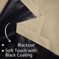 Blackout Curtains Rod Pocket Design Thermal Insulated Sun Blocking ...
