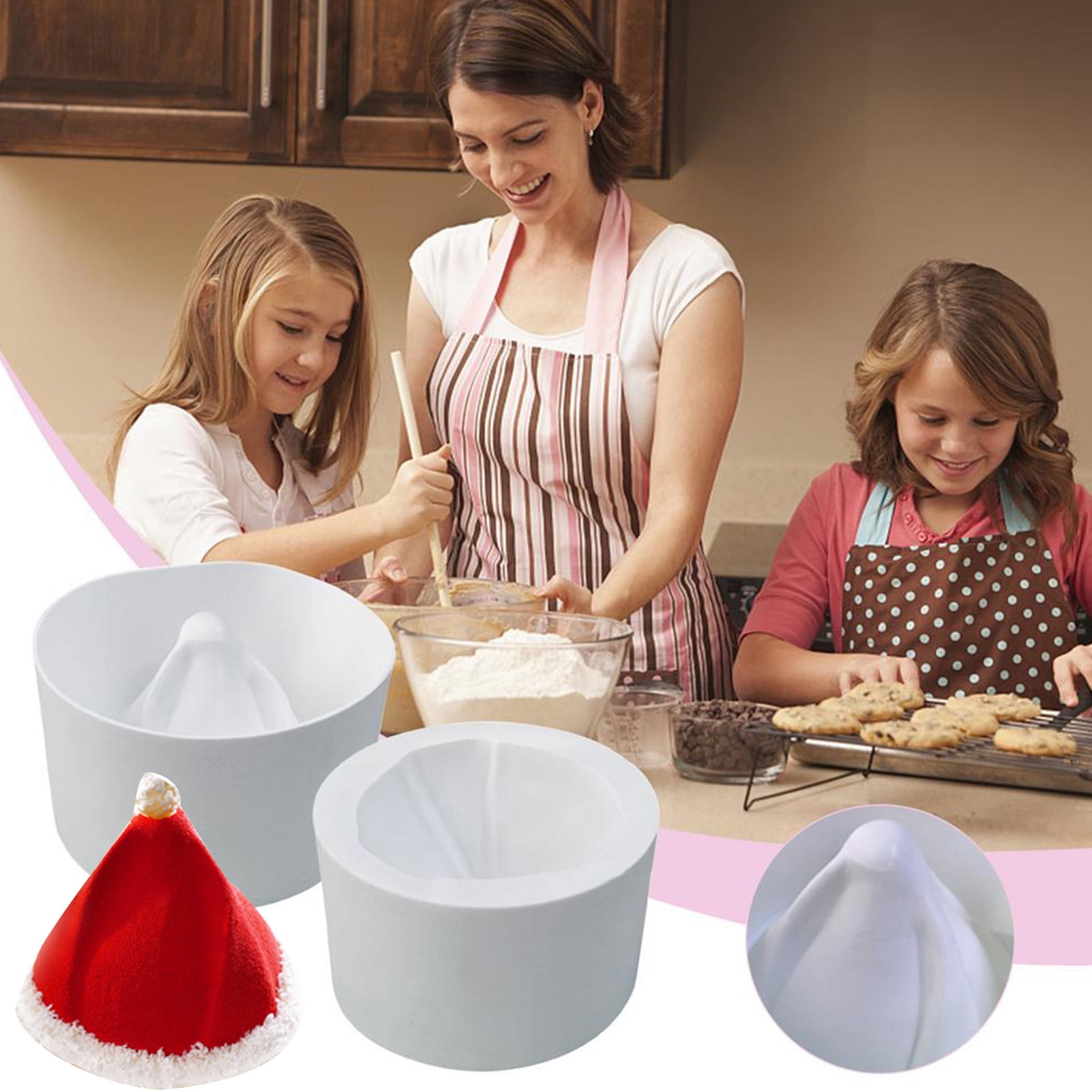 Silicone Mold Heat-resistant DIY French Style Non-stick Candy Muffin ...