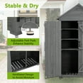 Outdoor Storage Shed, Garden Wood Shed, Outdoor Storage Cabinet with ...