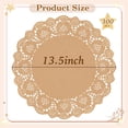 300 Pieces Lace Paper Doilies for Tables 13.5 Inch Round Brown Paper ...