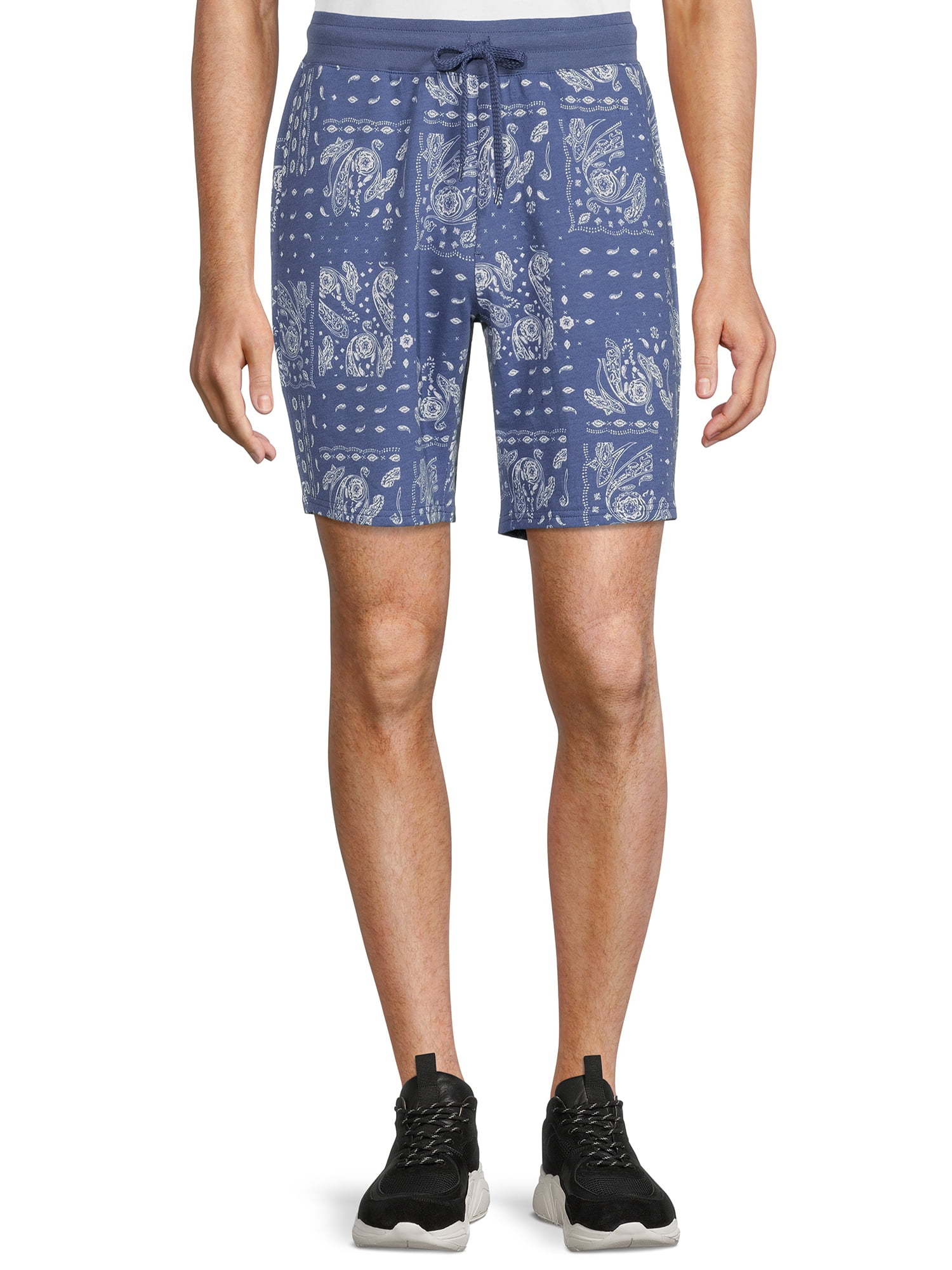 No Boundaries Men's and Big Men's Lounge Shorts in Bandana Blitz Design ...