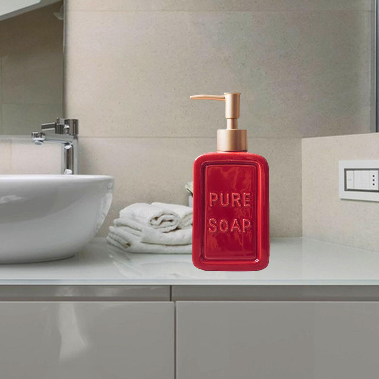 Red soap dispenser store