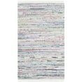 SAFAVIEH Rag Skylar Striped Cotton Area Rug, Light Green/Multi, 2' x 3 ...