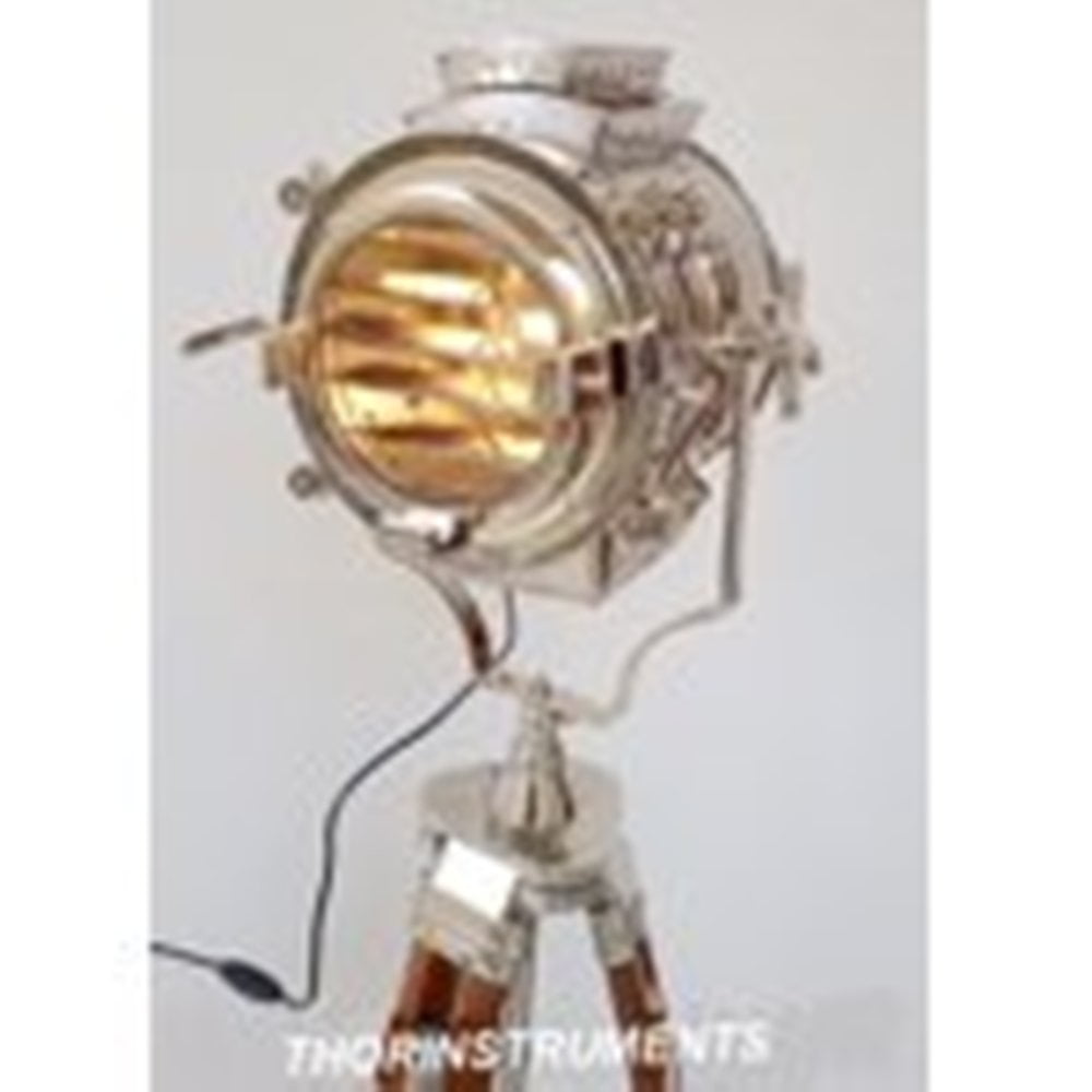 Thor instruments Hollywood Spot Light Wooden Tripod Floor Lamp Stand ...
