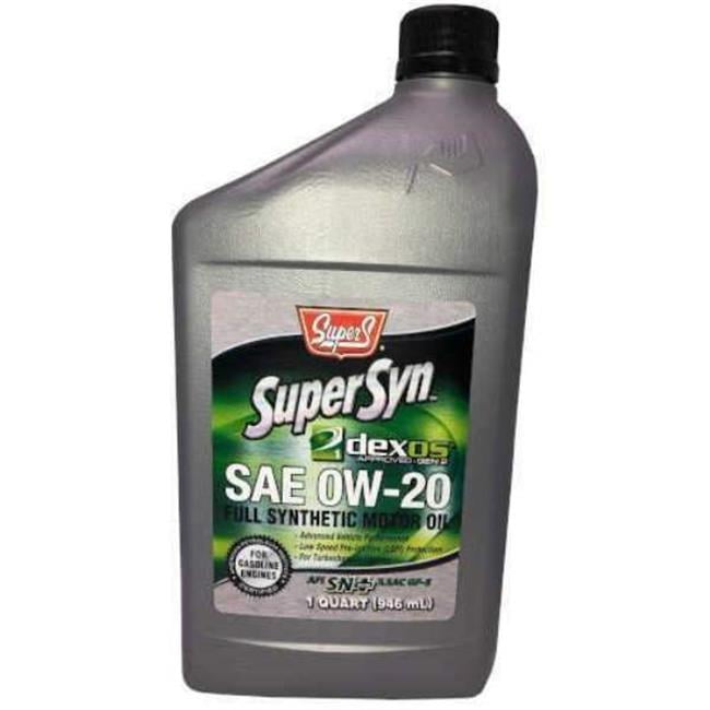 Smittys Supply 115030 1 qt. 0W20 SuperSyn Full Synthetic Motor Oil ...