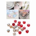 ANXPTIME Glass Pendant Tags Keychain Four-Leaf Clovers Necklace Crafts ...