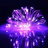 PURPLE 100 LED 32ft Fairy String Lights Copper Wires Event Party ...