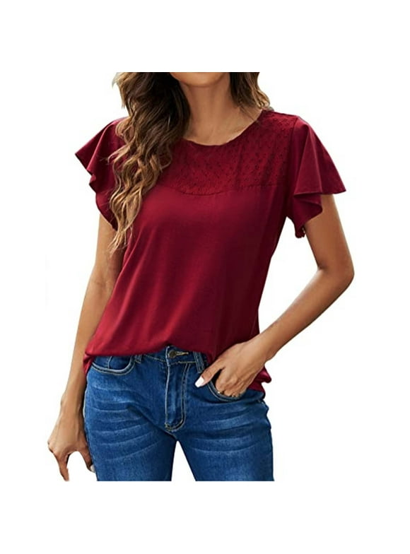 Women's Banded Bottom Tops