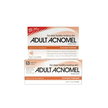 2 Pack - Acnomel Adult Acne Treatment Tinted Cream 1.30 oz - Walmart.com