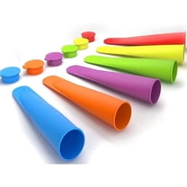 Wattne 6 Pcs Silicone Popsicle Molds, Reusable Freezer Ice Pop Maker ...