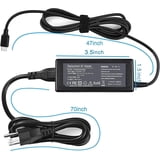 65W 45W USB-C Charger Fit for HP ProBook 440 G11, 445 G11, 450 G10, 460 ...