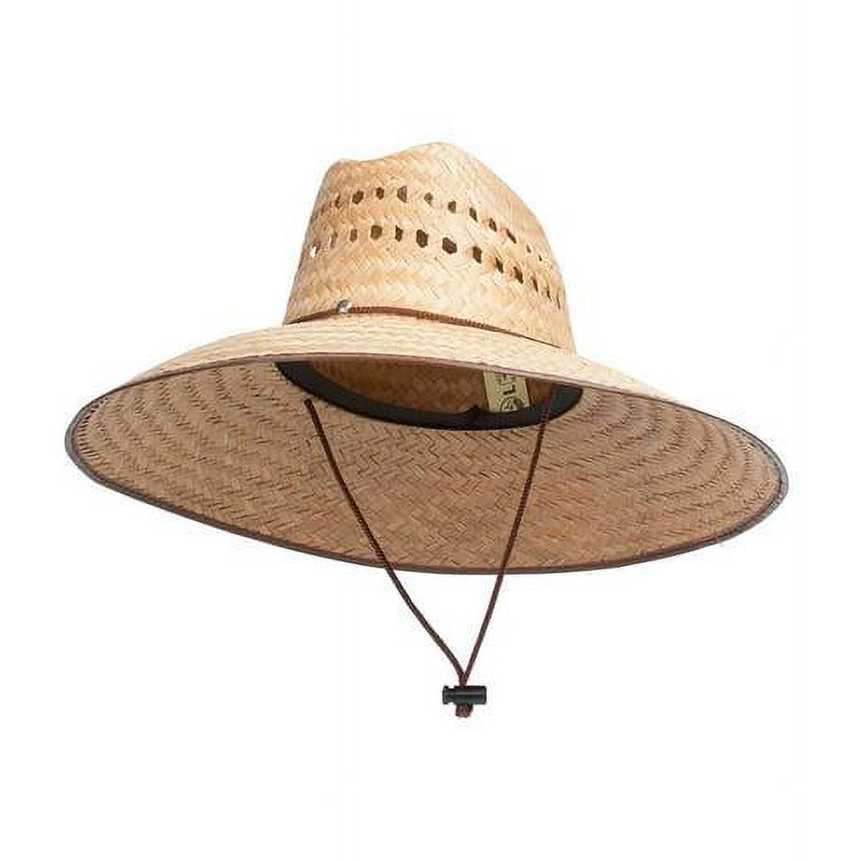 Sombrero de paja para el sol de ala ancha de 5" con orificios en los ...