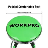 WORKPRO Heavy Duty Adjustable Hydraulic Shop Stool, Garage Bar Stool ...