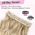 20" 1-Pack 3/4 Full Head Curly Wave Clips in On Synthetic Hair ...