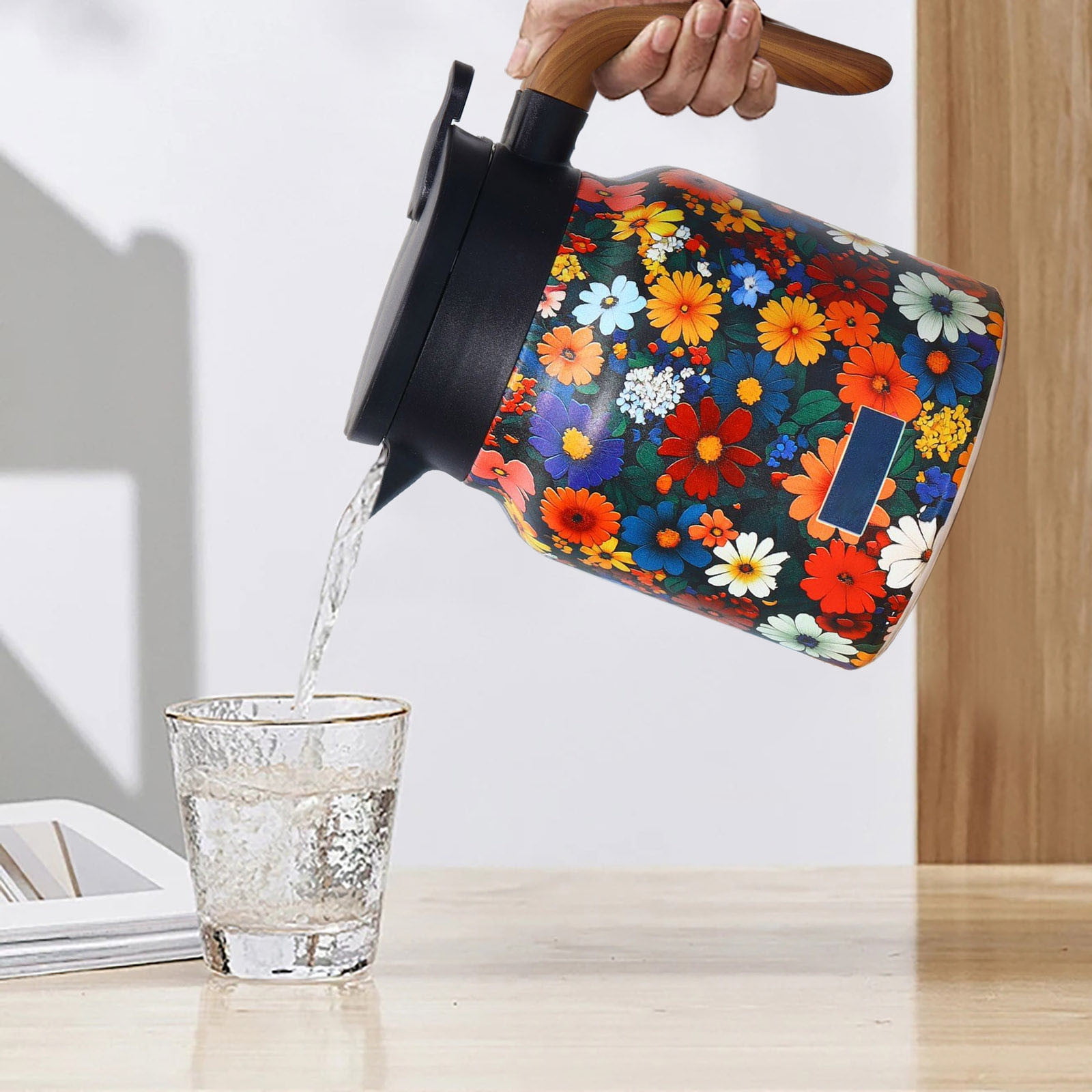 Click here for Tianyuuuu Glass & bottle Tea Pot Floral Pattern -... prices