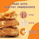 Jungle Calling, Dog Treats Chews, Long Lasting Chicken Wrapped Rawhide ...