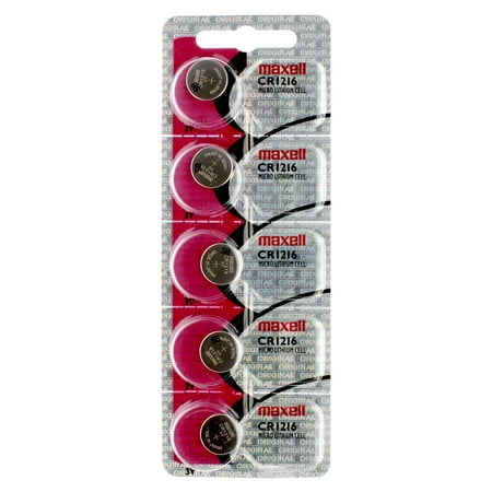 5 x Maxell CR1216 Batteries, Lithium Battery 1216 | Walmart Canada
