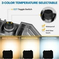 2 Pack LED Flood Lights Outdoor 3CCT 3000/4000/6000K Selectable 100W ...