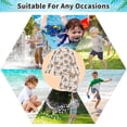 Corgi Paw Prints Pattern Boys' Bathing Suit UPF 50+ Boys' Rash Guard ...