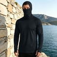 UTSJKR Men's Integrated Face Mask Balaclava UPF 50+ Long Sleeve Sun ...