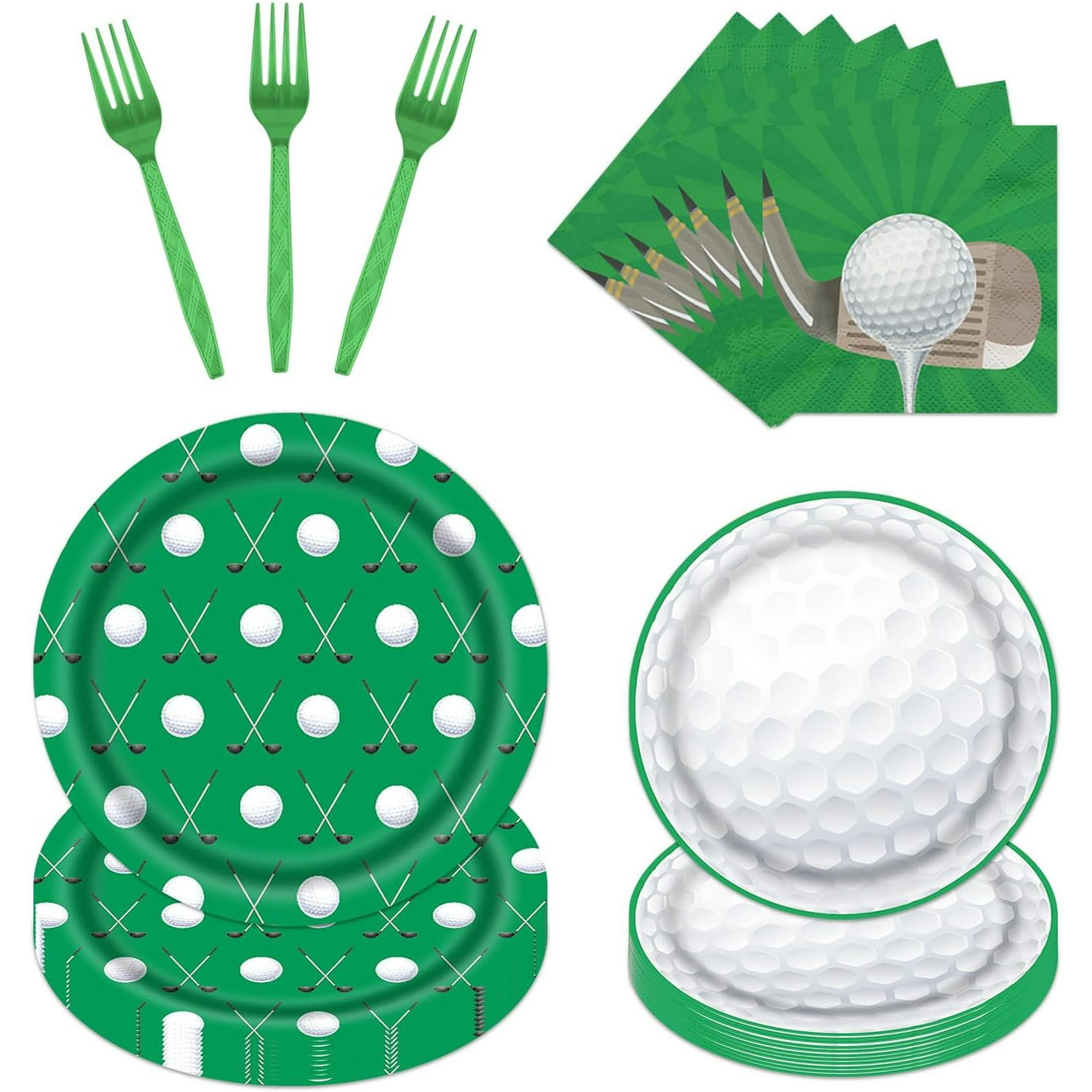 Click here for Pinesc Glqgs Golf Party Plates And Napkins  64-Pie... prices