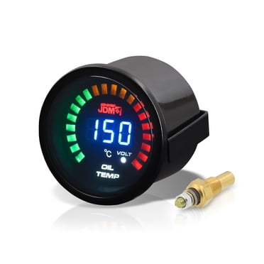 AJP Distributors JDM Sport 5" Black Face Analog Tachometer 11K RPM Tach ...