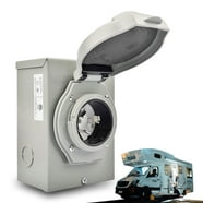 Generac GNC-6338 125 250V 50 Amp 4-Wire Raintight Power Inlet Box ...