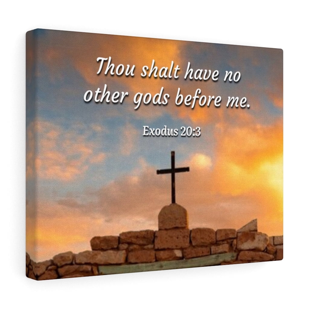Scripture Walls No Other Gods Exodus 20:3 Bible Verse Canvas Christian ...
