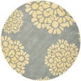 SAFAVIEH Martha Stewart Floral Circles Area Rug, Cement, 8' x 10 ...