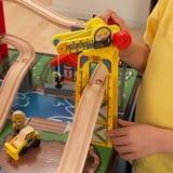 KidKraft Metropolis Wooden Train Set and Train Table with 100 ...
