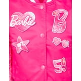Barbie Varsity Bomber Jacket Logo Little Kid to Big Kid - Walmart.com