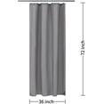 Spring Stall Fabric Waterproof Shower Curtain Liner - 36" x 72", Soft ...