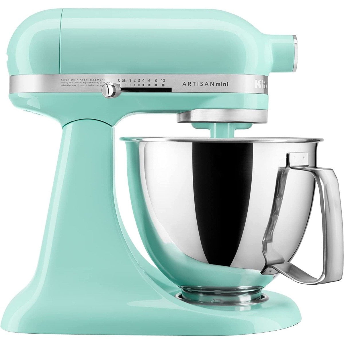 KitchenAid 3.5-Quart Artisan Mini Plus Tilt-Head Stand Mixer | Ice Blue ...