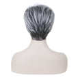 5 Inches Pixie Gray Wigs, Synthetic Hair Wigs Extensions Ombre Short ...