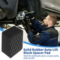 Unique Bargains Universal Heavy Duty Rubber Jack Stand Pads 6.3" x 4.7 ...