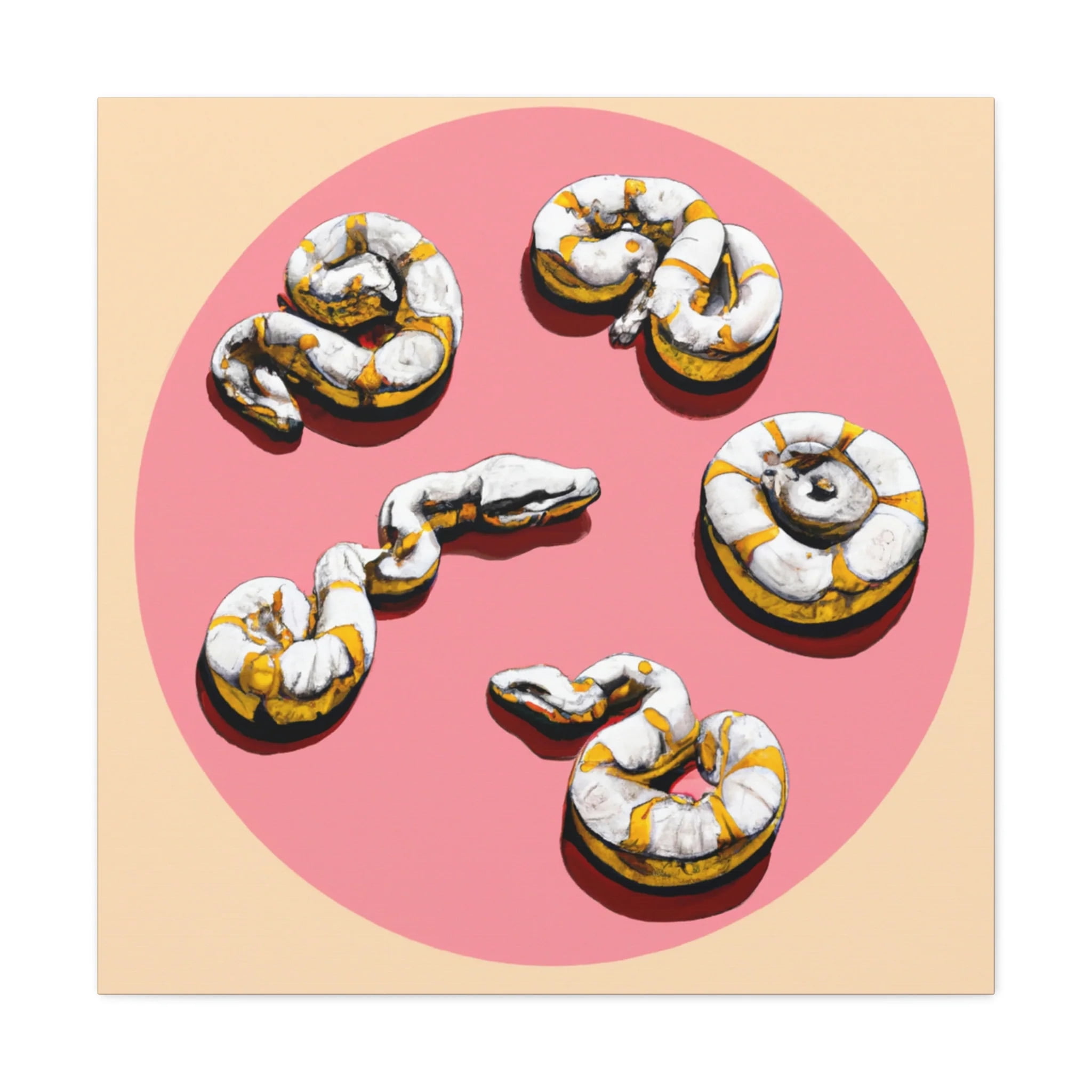 Ball Python Pop Art - Canvas - Walmart.com