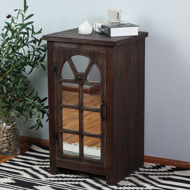 Mirror Door Small Console Cabinet - Walmart.com
