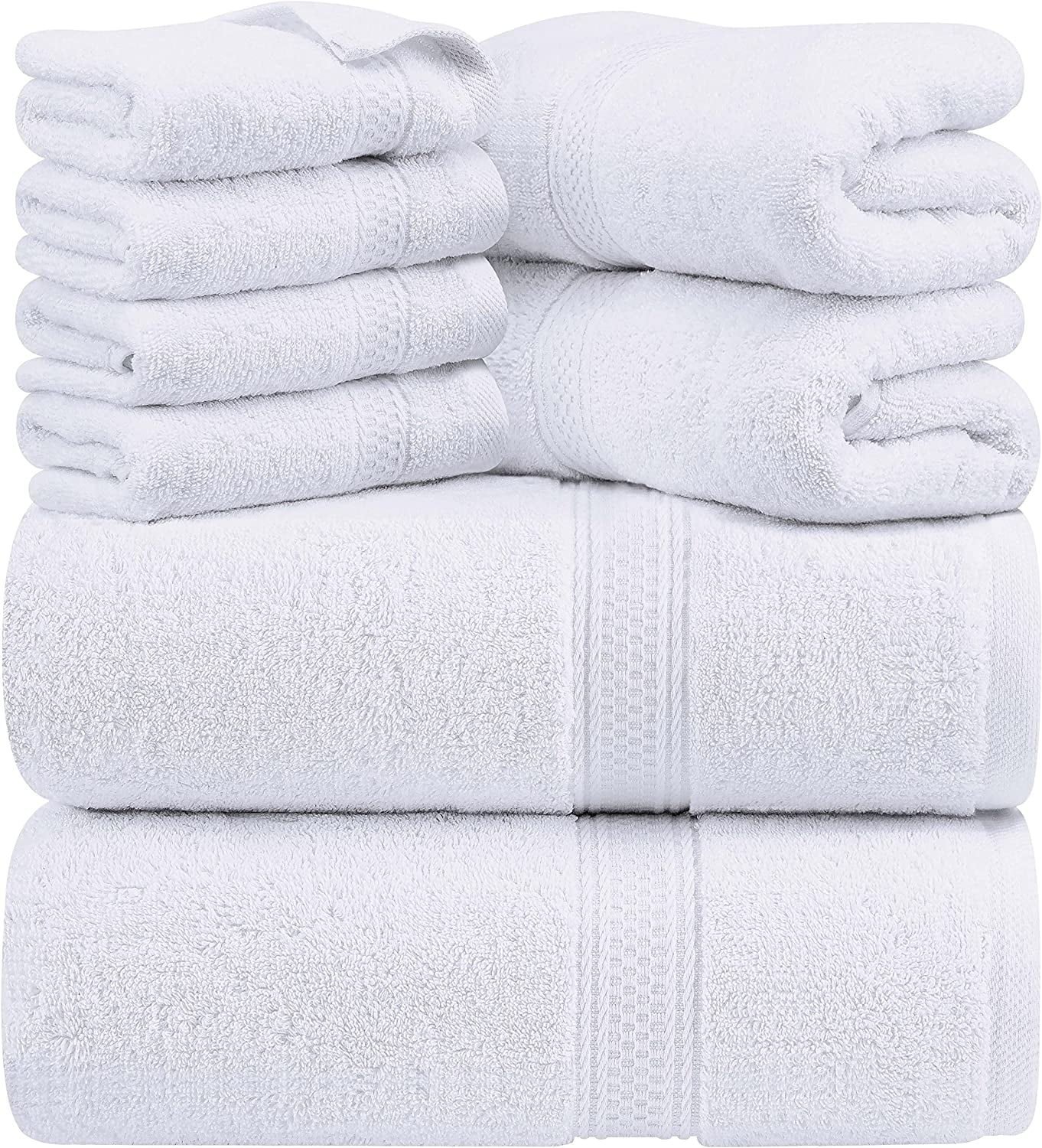 Utopia Towels 8 Piece Premium Towel Set 2 Bath Towels 2 Hand Towels