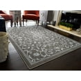 Belfort B20D Vines Grey Transitional Light Gray Area Rug, 5x7 - Walmart.com