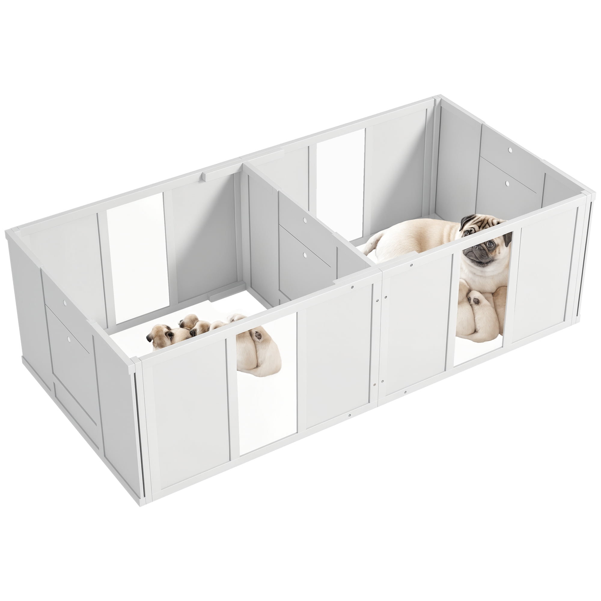 Click here for Pawhut Whelping Box W/ Removable Doors  65 X 31.5... prices