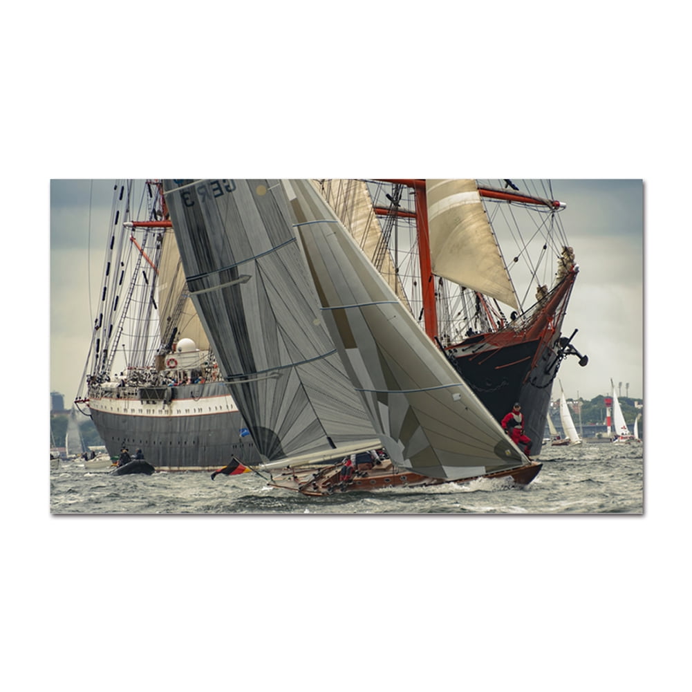 Large Framed Sailboat Wall Art Sailing Ship Wall Decor Large Sailing ...