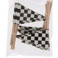 48 Checkered Flag Cupcake Toppers Birthday Party Supplies Goodie Bags ...