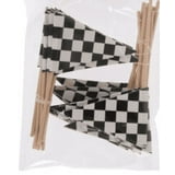 48 Checkered Flag Cupcake Toppers Birthday Party Supplies Goodie Bags ...